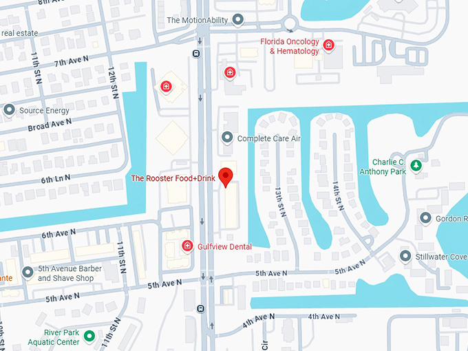 16. the rooster food+drink map