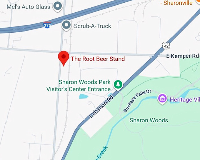 16. the root beer stand map