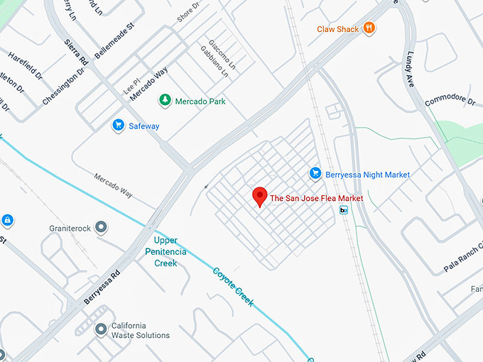 16. the san jose flea market map