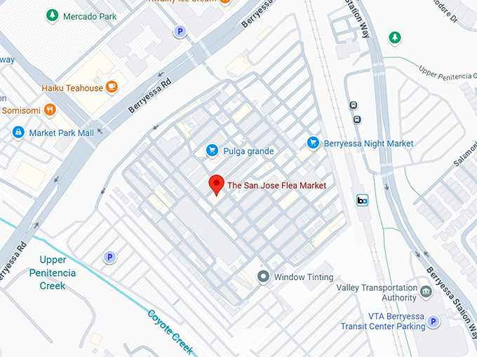 16. the san jose flea market map