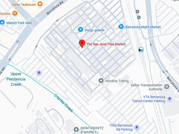 16. the san jose flea market map