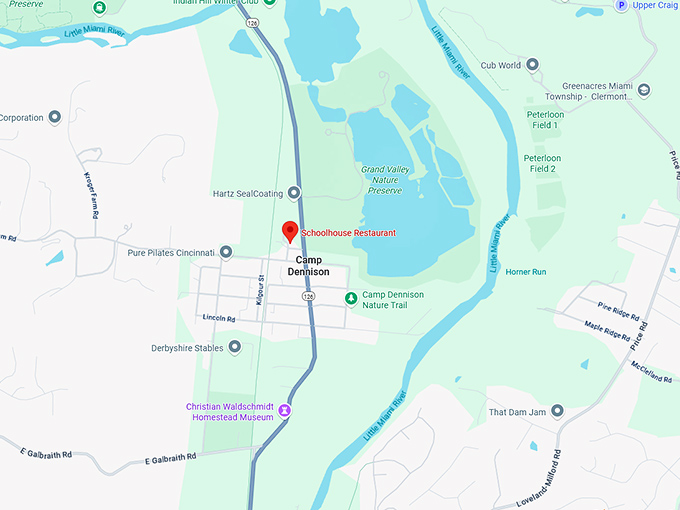 16. the schoolhouse restaurant map