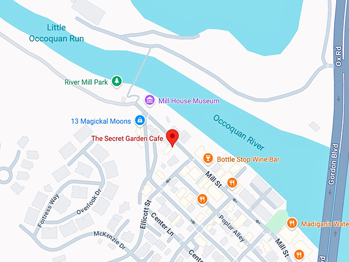 16. the secret garden cafe map