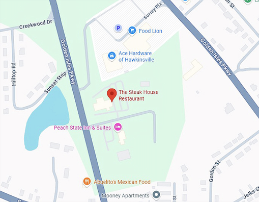 16. the steak house restaurant map