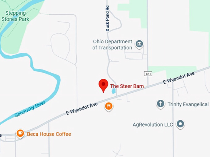 16. the steer barn 1144 e wyandot ave map