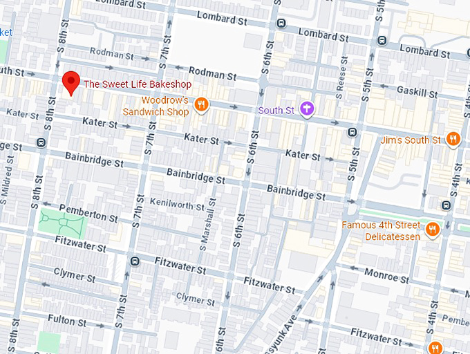 16. the sweet life bakeshop map