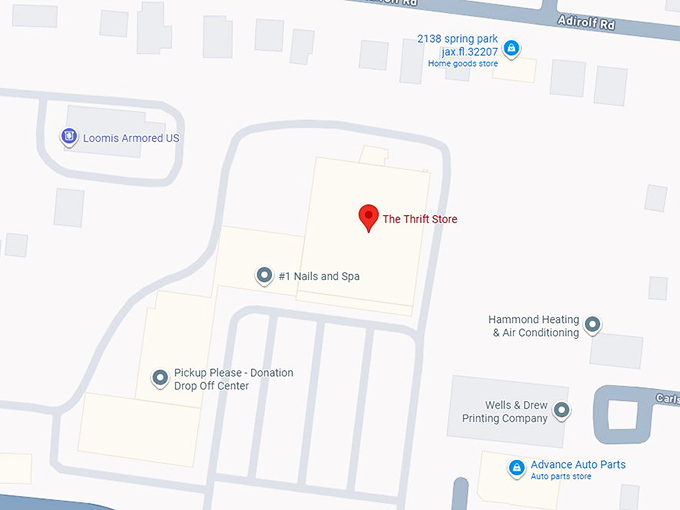 16. the thrift store map