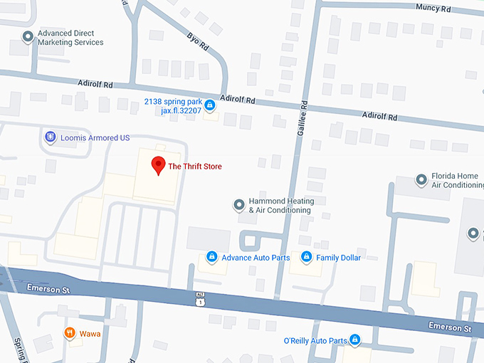 16. the thrift store map