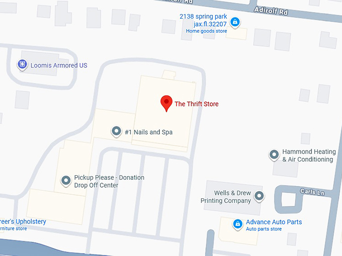 16. the thrift store map