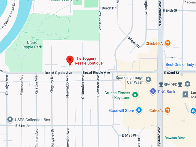 16. the toggery resale boutique map