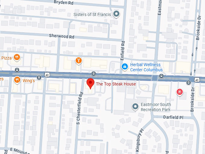 16. the top steak house map