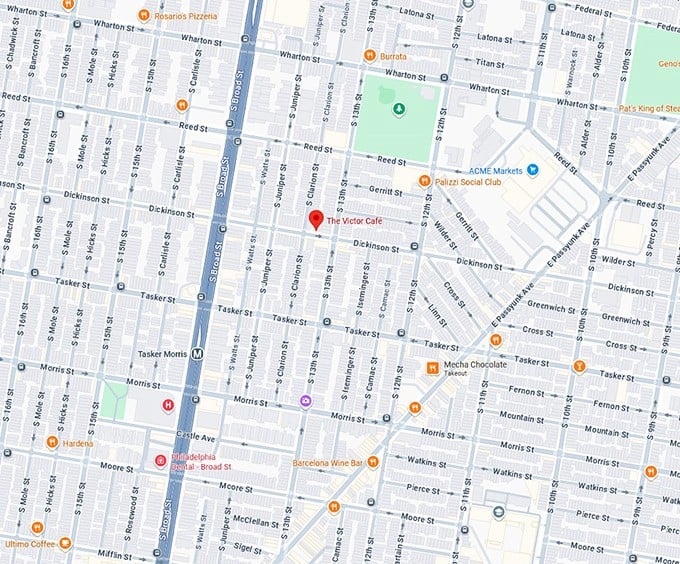 16. the victor caf&eacute; map