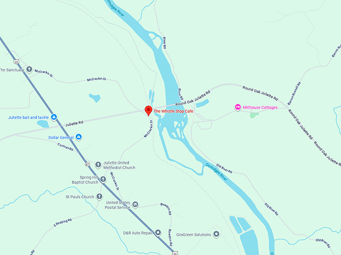 16. the whistle stop cafe map