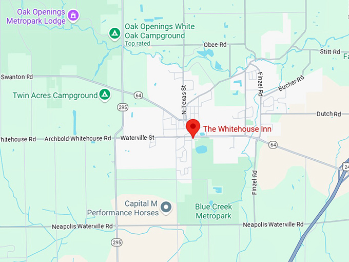 16. the whitehouse inn map