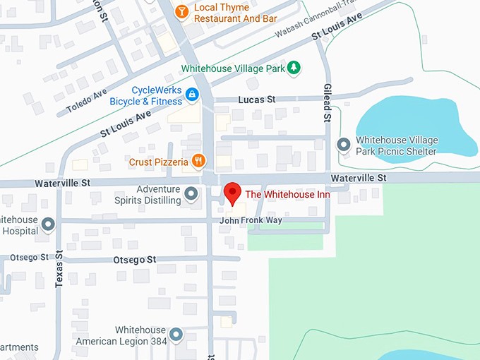 16. the whitehouse inn map