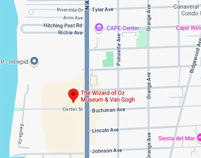 16. the wizard of oz museum map