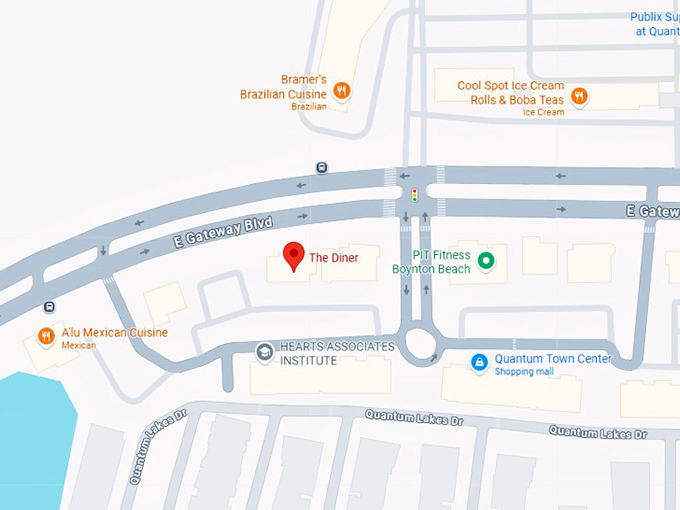 16. the diner boynton beach map