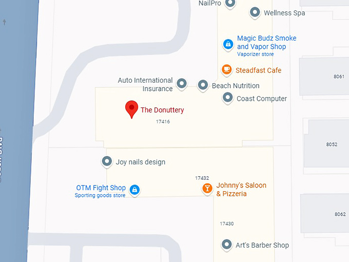 16. the donuttery huntington beach map