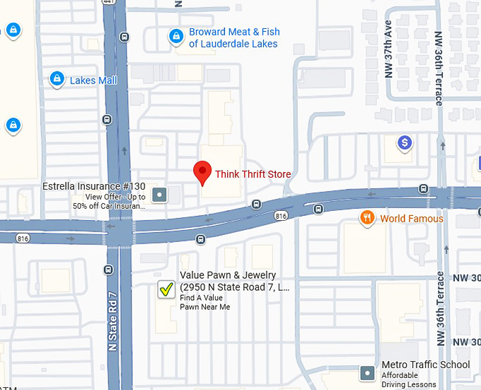 16. think thrift store map