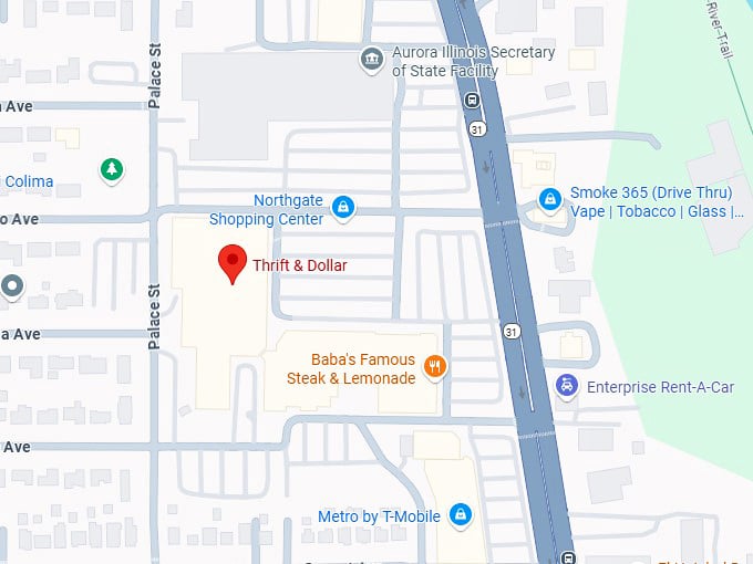 16. thrift & dollar inc map