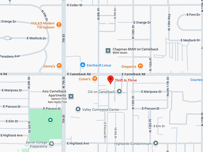 16. thrift to thrive map