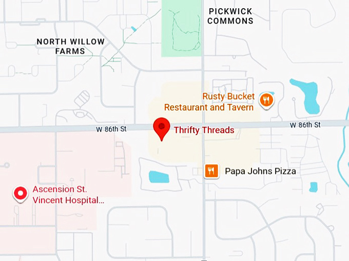 16. thrifty threads map