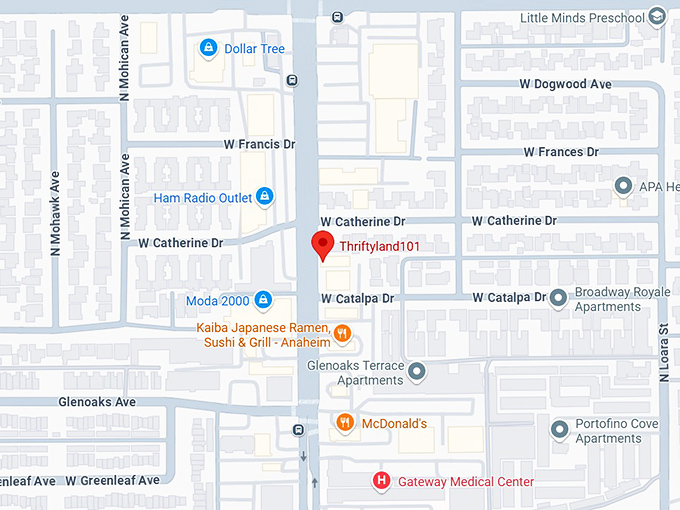 16. thriftyland101 map