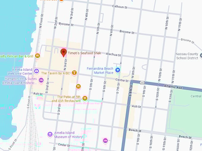 timoti's seafood shak map