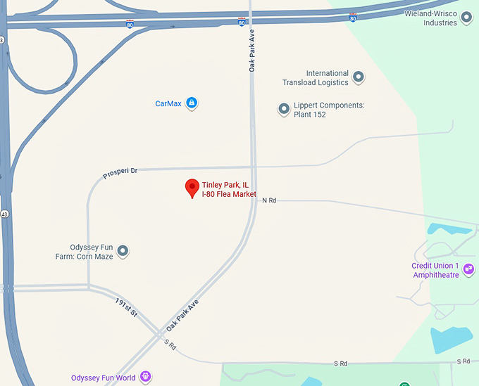 16. tinley park, il i 80 flea market map