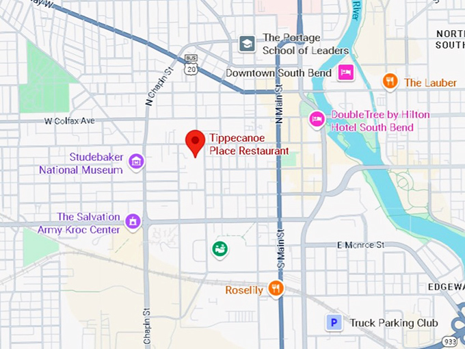 16. tippecanoe place restaurant map