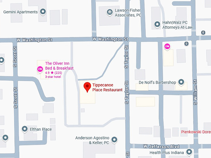 16. tippecanoe place restaurant map