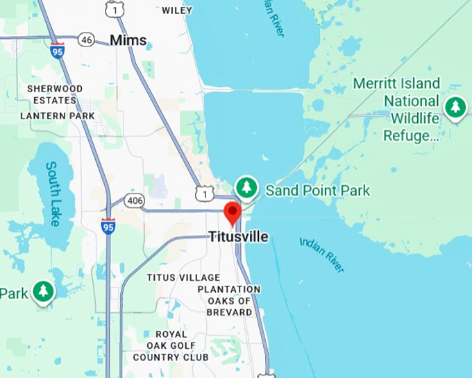 16. titusville map