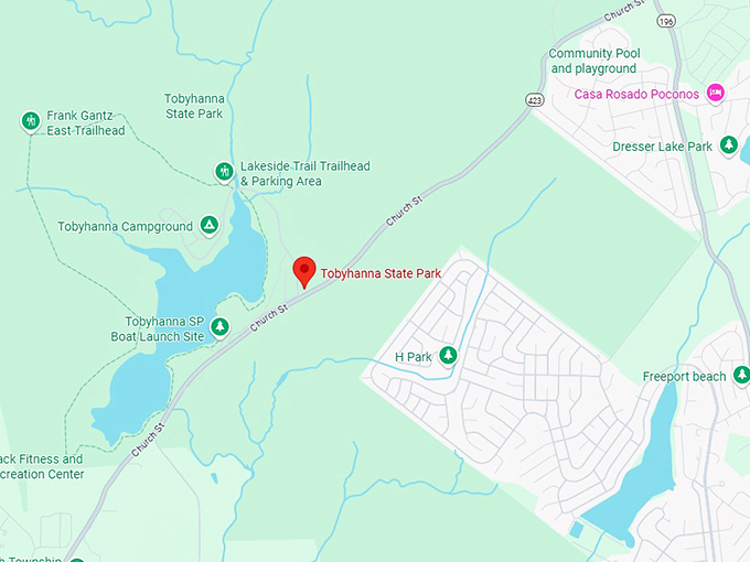 16. tobyhanna state park map