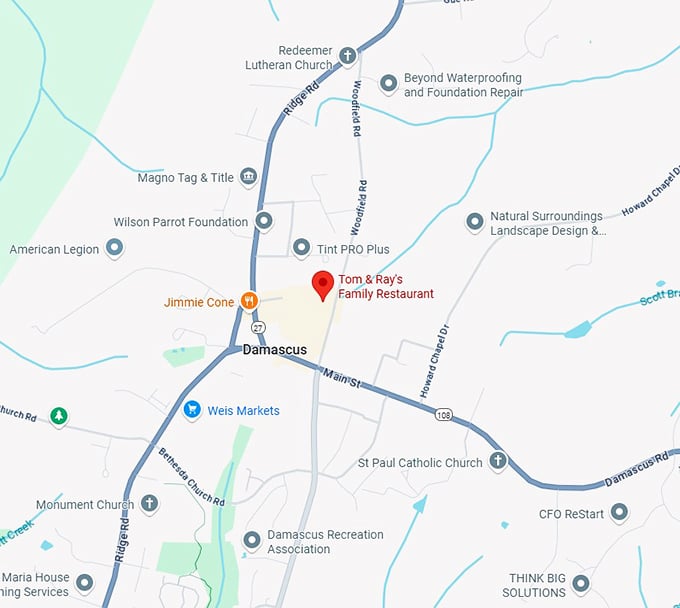 16. tom & ray's family restaurant map