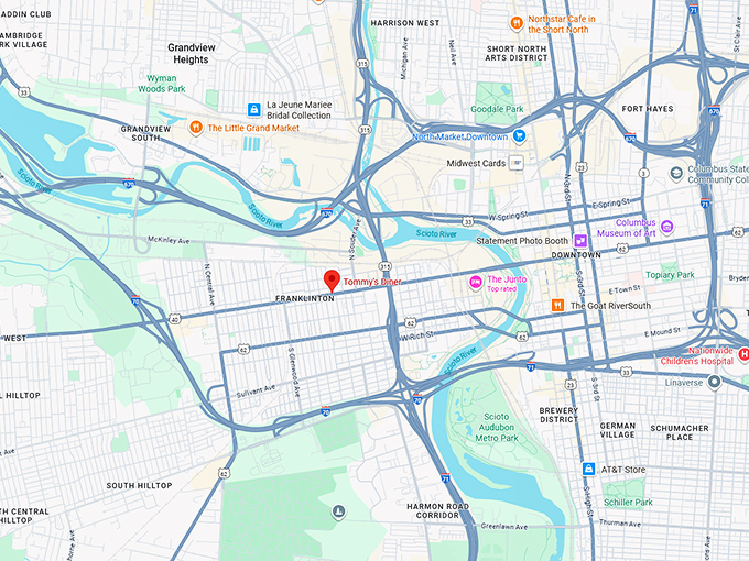 16. tommy&rsquo;s diner map
