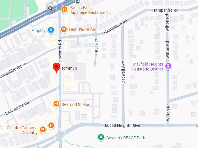 16. tommy&rsquo;s map