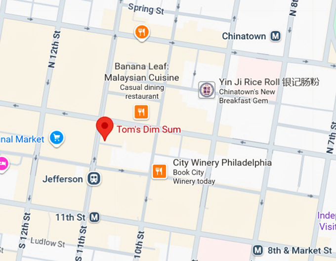 16. tom’s dim sum diner map