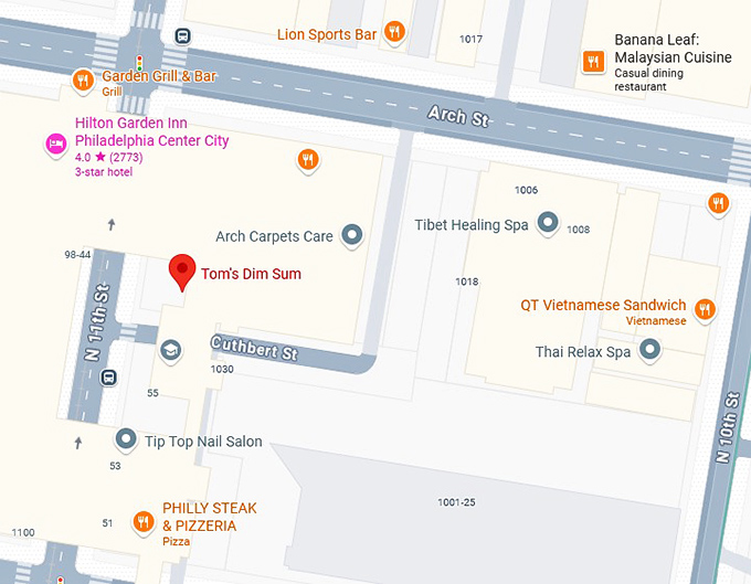 16. tom's dim sum map