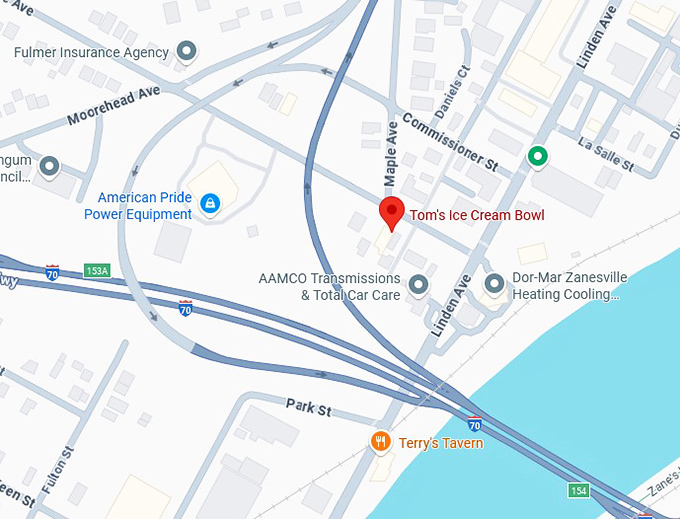 16. tom's ice cream bowl map