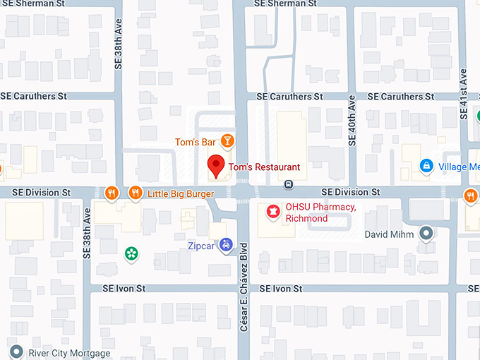 16. tom&rsquo;s restaurant (powell) map