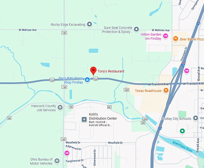 16. tony's restaurantmap