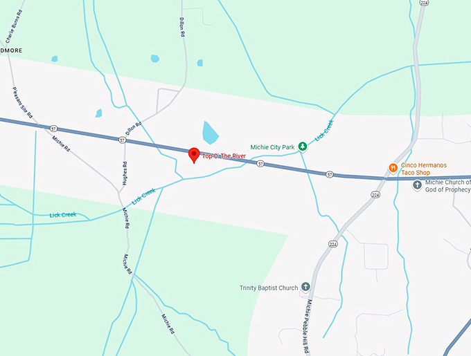 16. top o' the river map