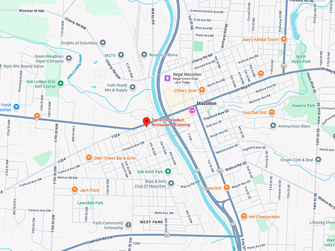 16. top of the viaduct restaurant & catering map