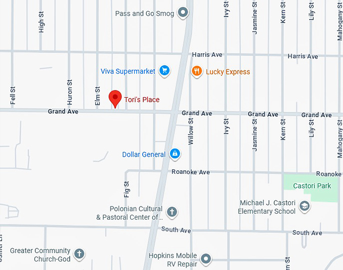 16. tori's place map