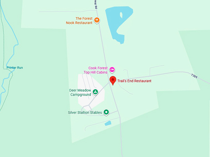 16. trail's end restaurant map