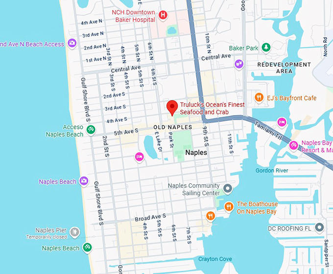 16. truluck's ocean's finest seafood and crab map