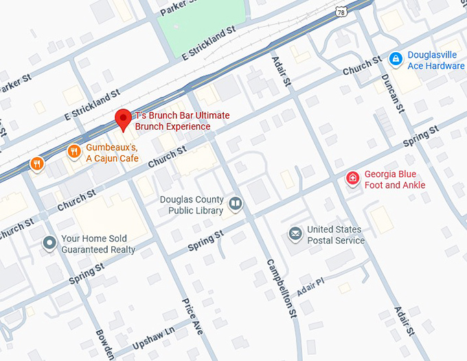 16. t’s brunch bar ultimate brunch experience map