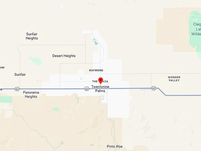 16. twentynine palms ca map