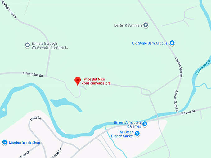 16. twice but nice consignment store map