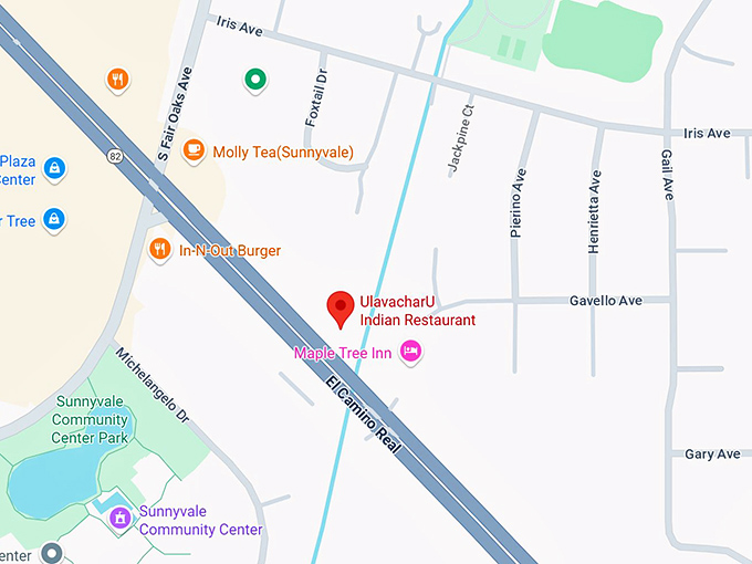 16. ulavacharu indian restaurant map